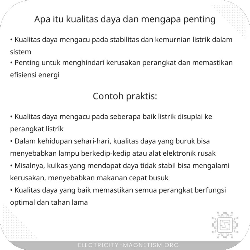 Apa itu Kualitas Daya dan Mengapa Penting? – Electricity – Magnetism