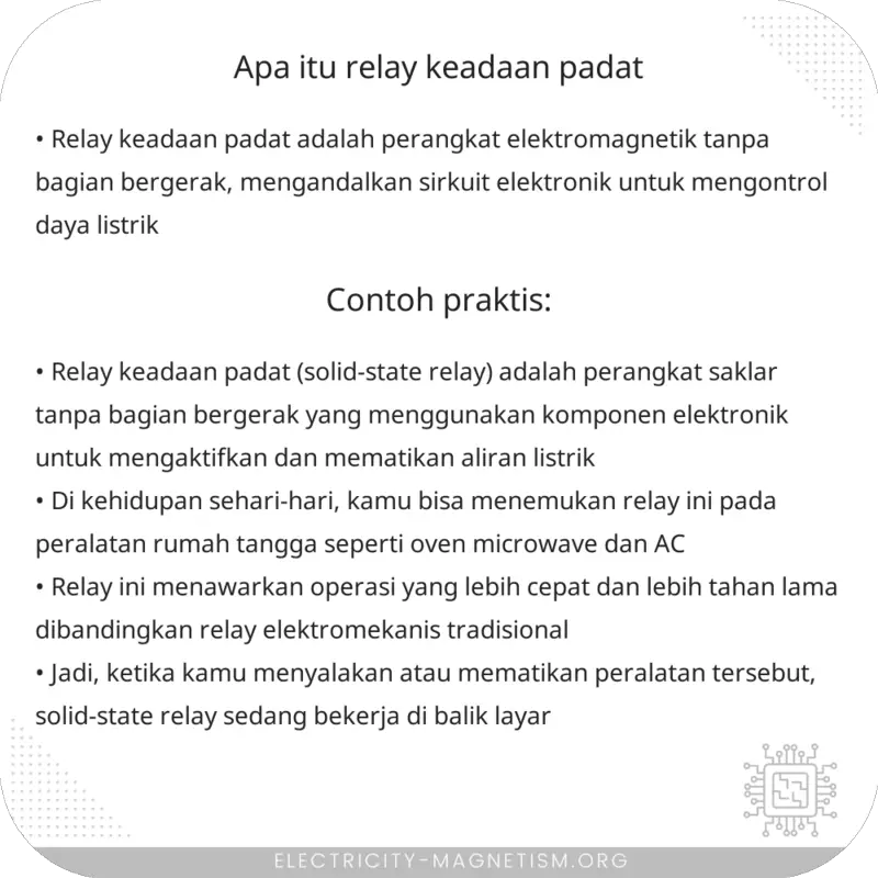 Apa Itu Relay Keadaan Padat?