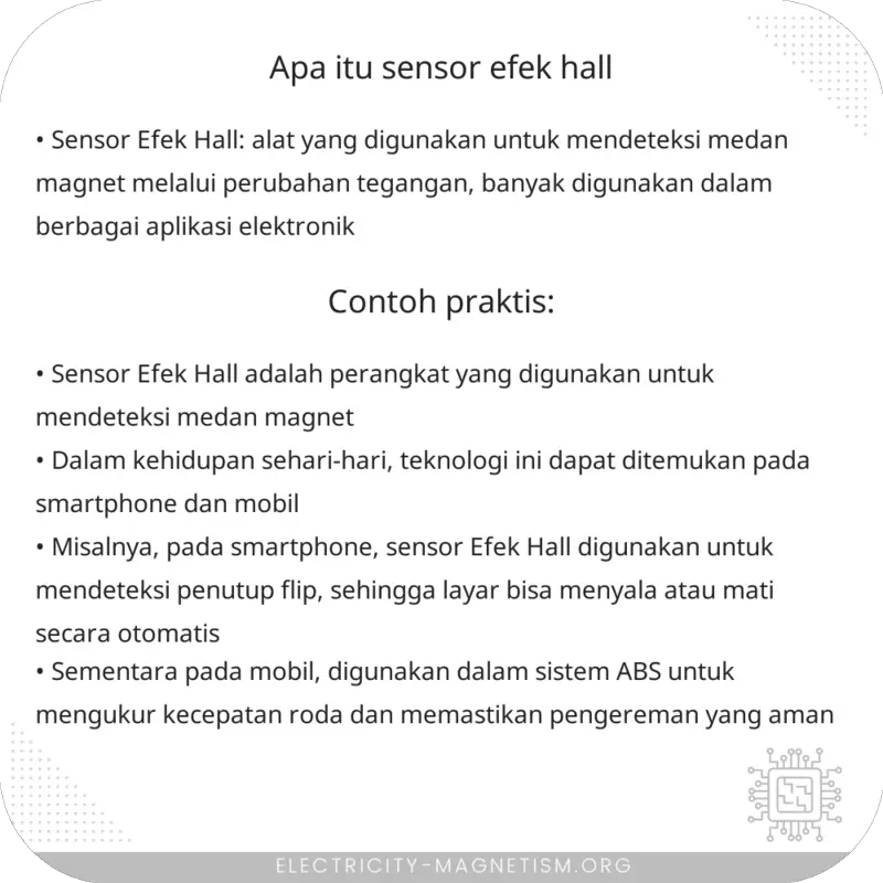 Apa Itu Sensor Efek Hall?