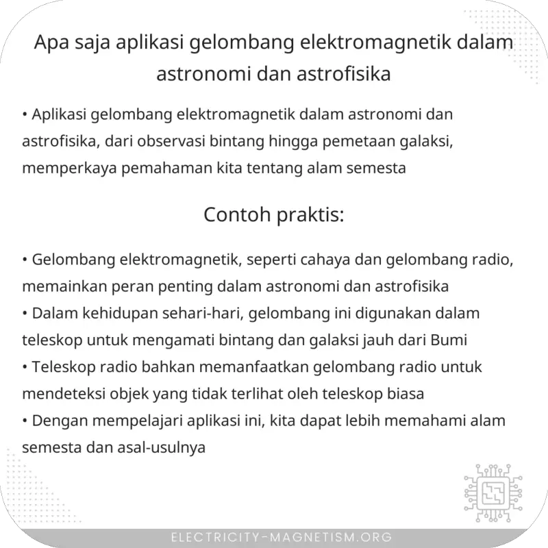 Apa Saja Aplikasi Gelombang Elektromagnetik dalam Astronomi dan ...