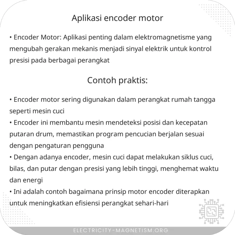 Aplikasi Encoder Motor