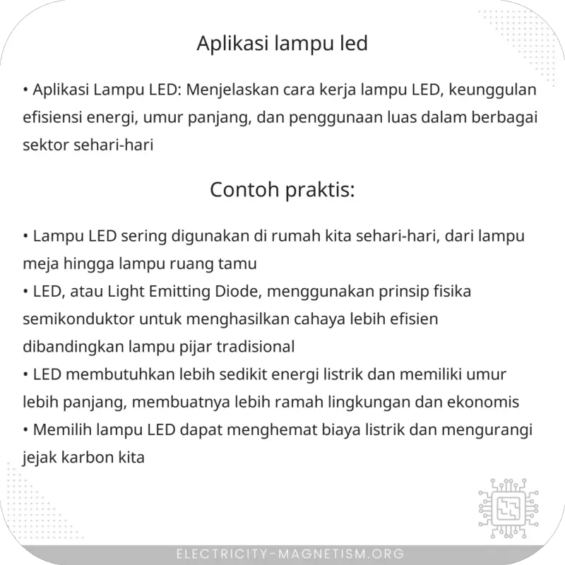 Aplikasi Lampu Led
