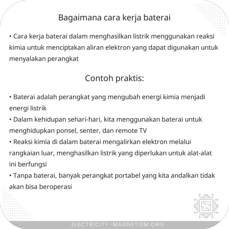 Bagaimana Cara Kerja Baterai?