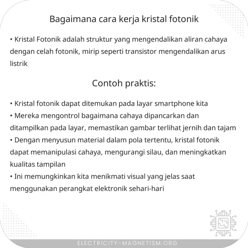 Bagaimana Cara Kerja Kristal Fotonik? – Electricity – Magnetism