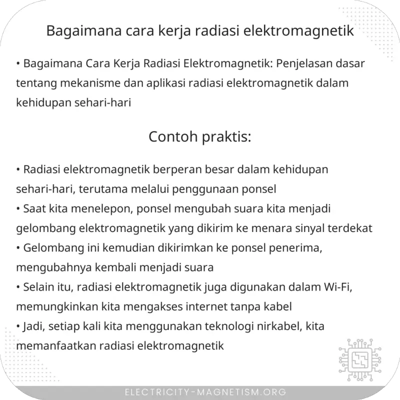 Bagaimana Cara Kerja Radiasi Elektromagnetik? – Electricity – Magnetism