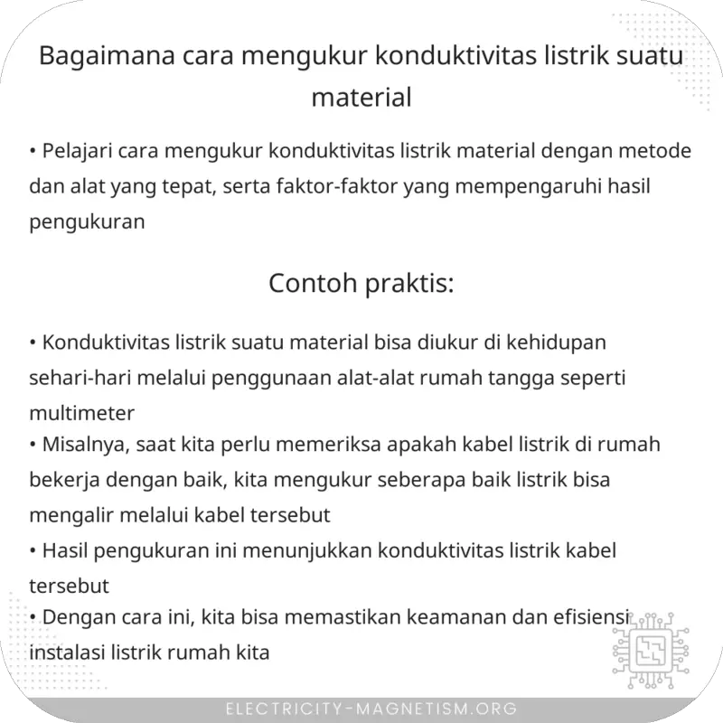 Bagaimana Cara Mengukur Konduktivitas Listrik Suatu Material ...