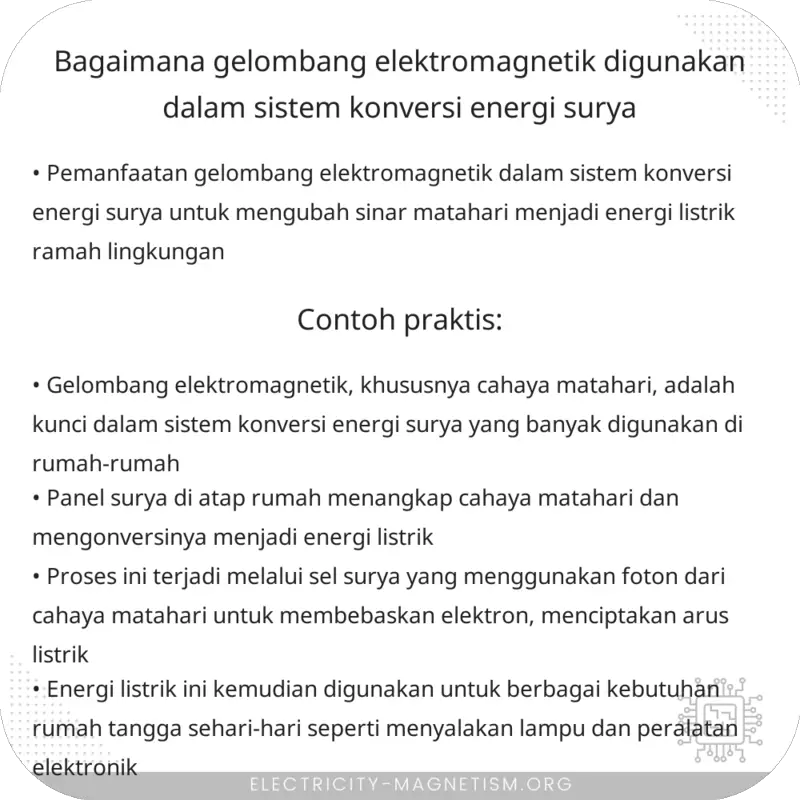 Bagaimana gelombang elektromagnetik digunakan dalam sistem konversi ...