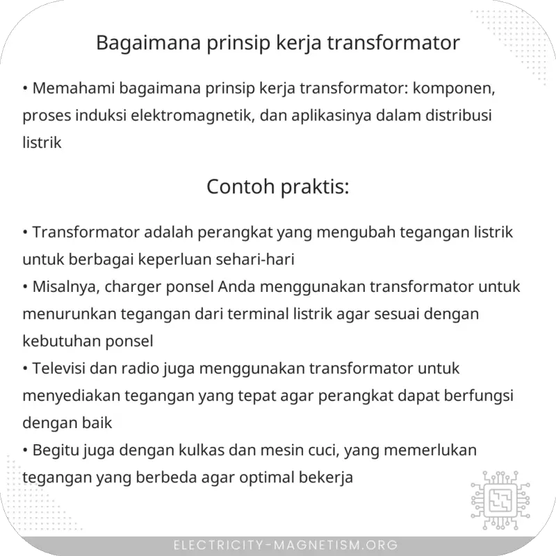 Bagaimana Prinsip Kerja Transformator? – Electricity – Magnetism