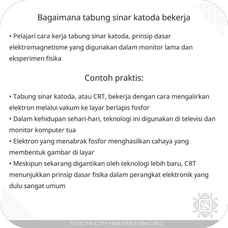 Bagaimana Tabung Sinar Katoda Bekerja? – Electricity – Magnetism