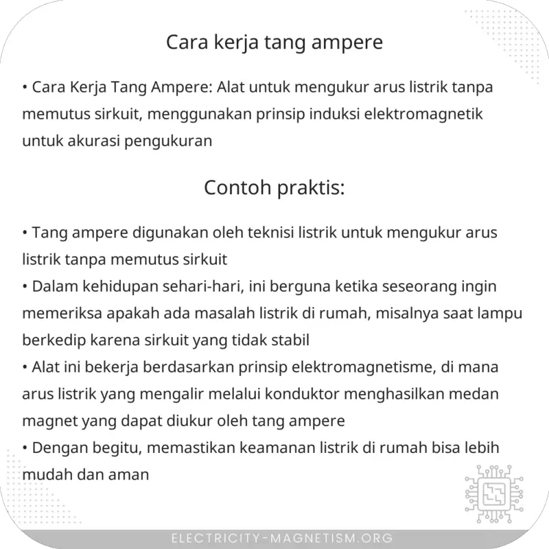 Cara Kerja Tang Ampere – Electricity – Magnetism
