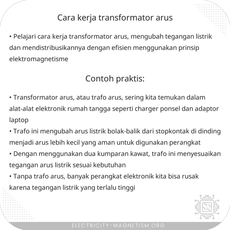 Cara Kerja Transformator Arus – Electricity – Magnetism