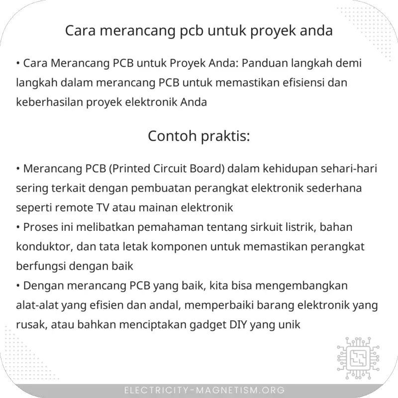 Cara Merancang PCB untuk Proyek Anda – Electricity – Magnetism