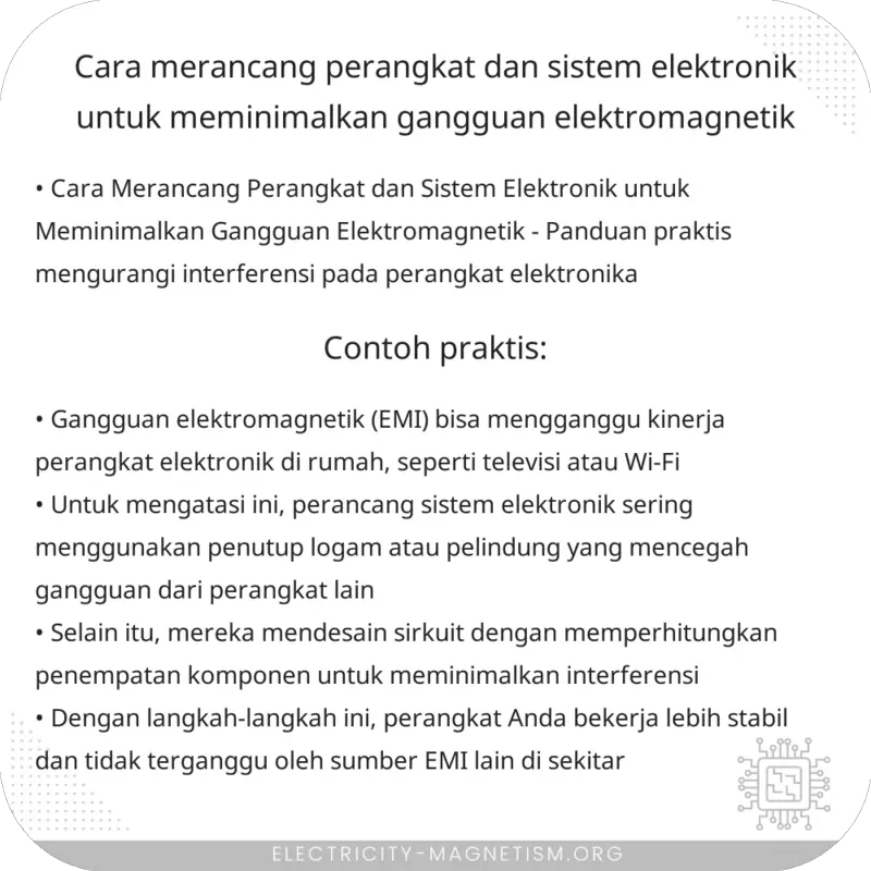 Cara Merancang Perangkat dan Sistem Elektronik untuk Meminimalkan ...