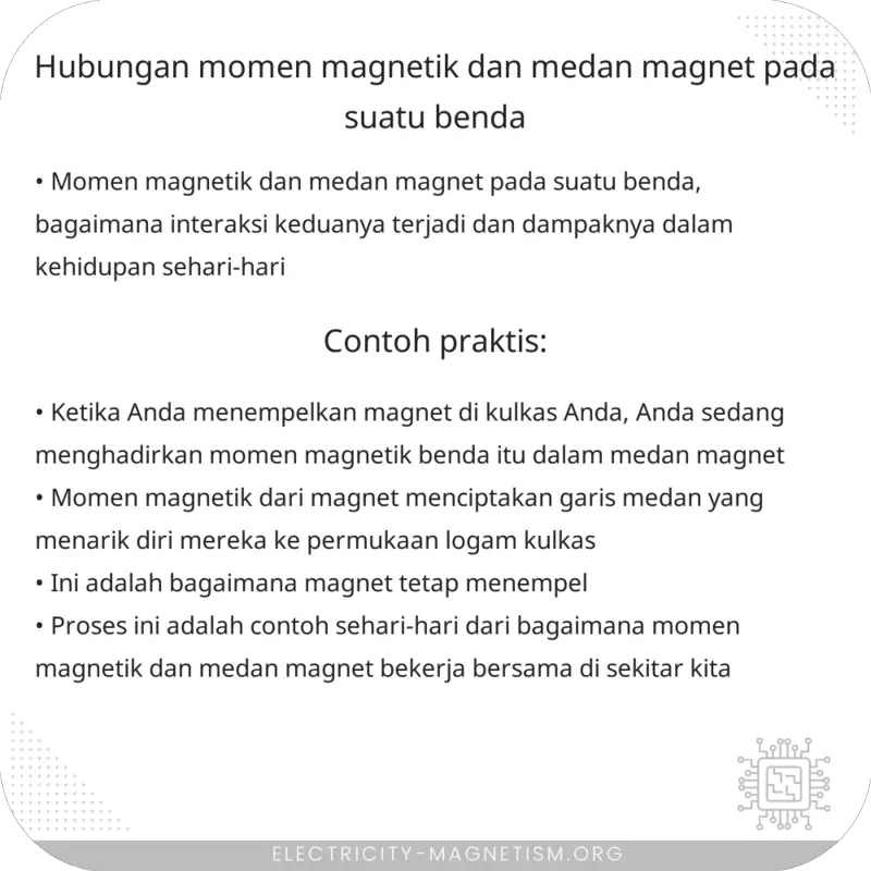 Hubungan Momen Magnetik dan Medan Magnet pada Suatu Benda – Electricity ...