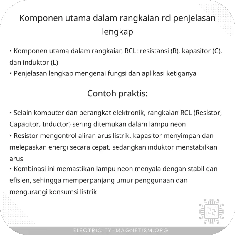 Komponen Utama dalam Rangkaian RCL | Penjelasan Lengkap – Electricity ...