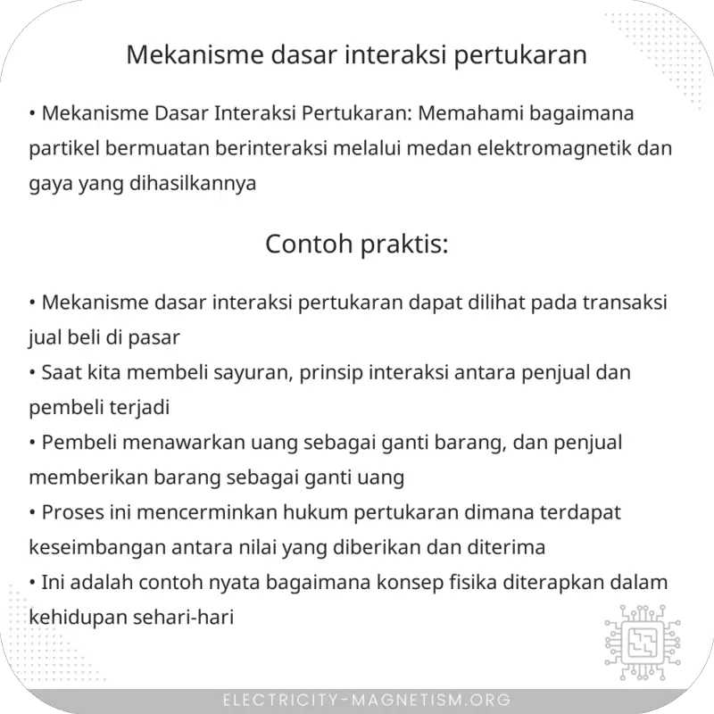 Mekanisme Dasar Interaksi Pertukaran