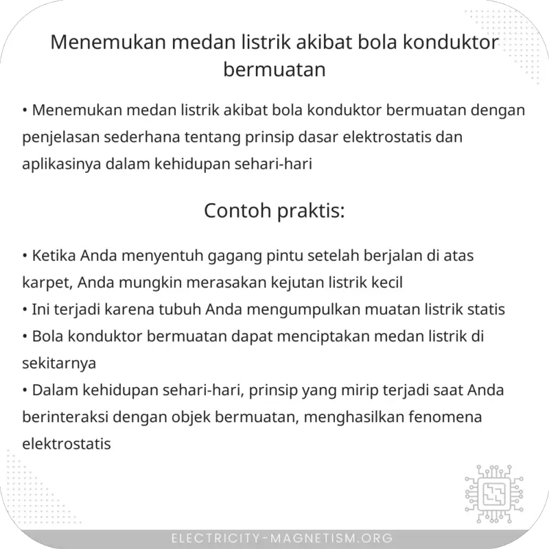 Menemukan Medan Listrik Akibat Bola Konduktor Bermuatan – Electricity ...
