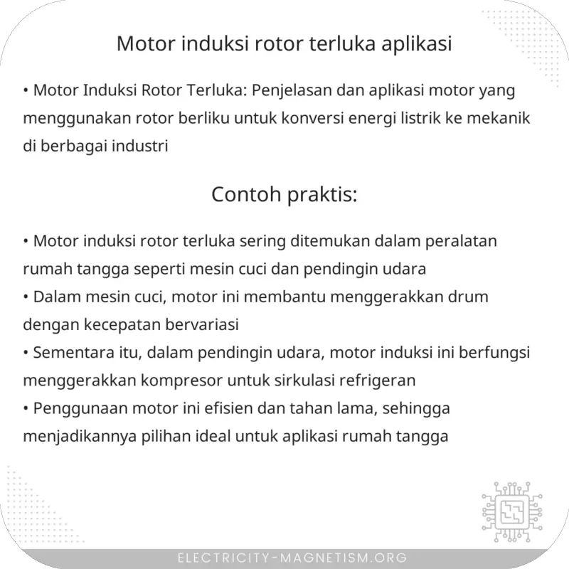 Prinsip Kerja Motor Induksi Satu Fasa