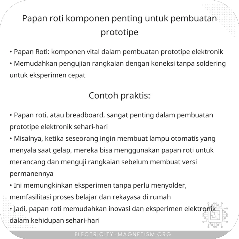 Papan Roti | Komponen Penting untuk Pembuatan Prototipe