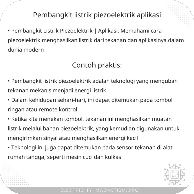 Apa itu Efek Piezoelektrik?