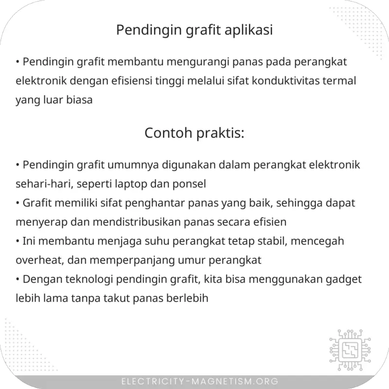 Pendingin Grafit | Aplikasi – Electricity – Magnetism