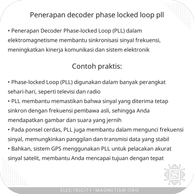 Penerapan Decoder Phase-locked Loop (PLL)
