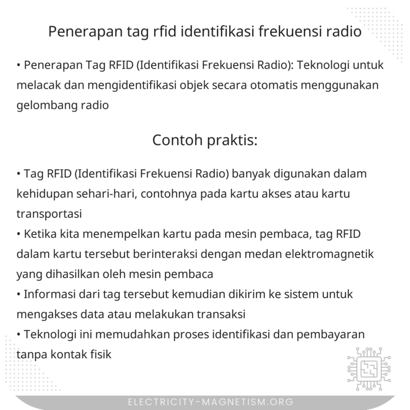 Penerapan Tag RFID (Identifikasi Frekuensi Radio) – Electricity – Magnetism