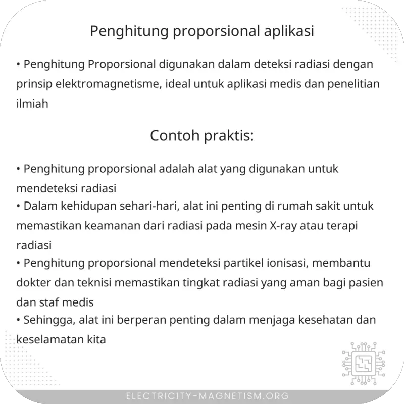 Penghitung Proporsional | Aplikasi – Electricity – Magnetism