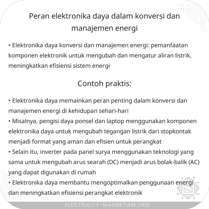 Peran Elektronika Daya dalam Konversi dan Manajemen Energi ...