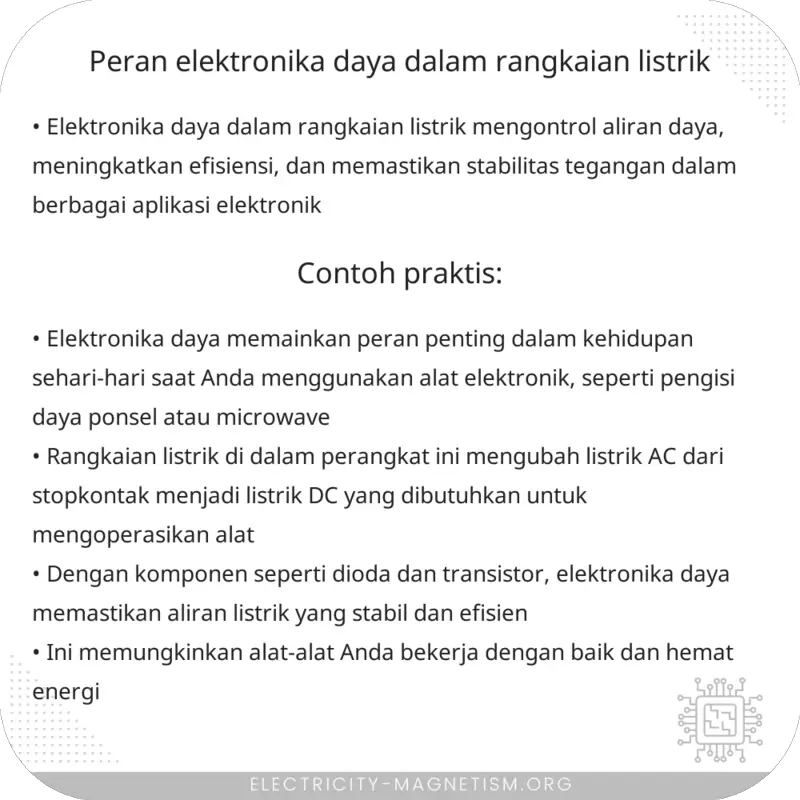 Peran Elektronika Daya dalam Rangkaian Listrik – Electricity – Magnetism
