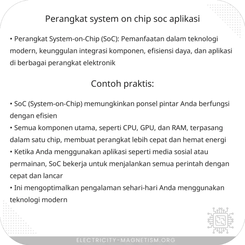 Perangkat System-on-Chip (SoC) | Aplikasi