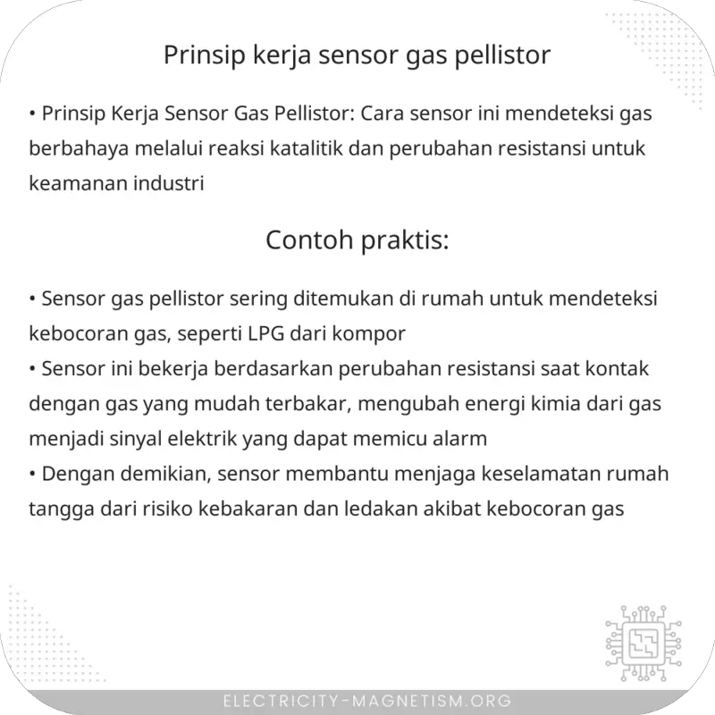 Prinsip Kerja Sensor Gas Pellistor
