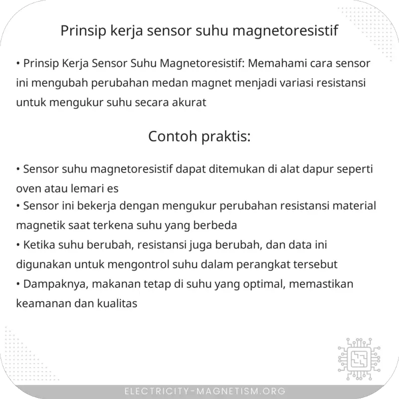 Prinsip Kerja Sensor Suhu Magnetoresistif – Electricity – Magnetism
