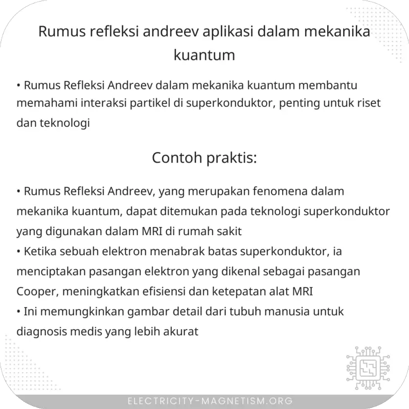 Rumus Refleksi Andreev | Aplikasi dalam Mekanika Kuantum – Electricity ...