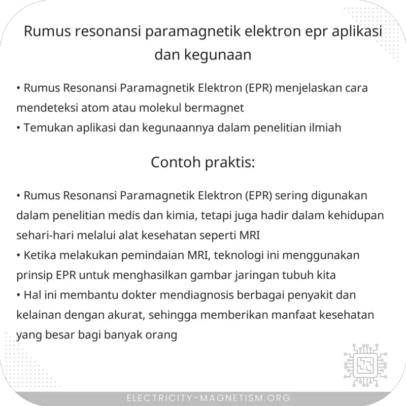 Rumus Resonansi Paramagnetik Elektron (EPR) | Aplikasi dan Kegunaan ...