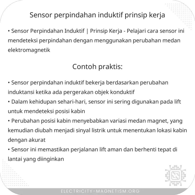 Sensor Perpindahan Induktif | Prinsip Kerja – Electricity – Magnetism