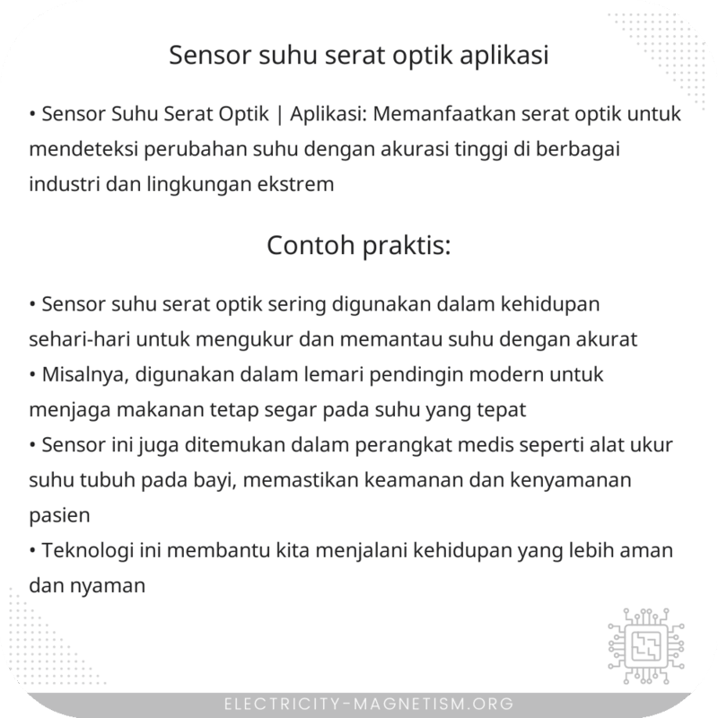 Sensor Suhu Serat Optik | Aplikasi – Electricity – Magnetism