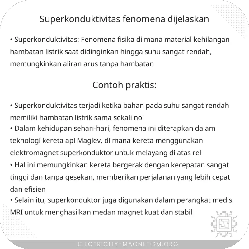 Superkonduktivitas | Fenomena Dijelaskan – Electricity – Magnetism