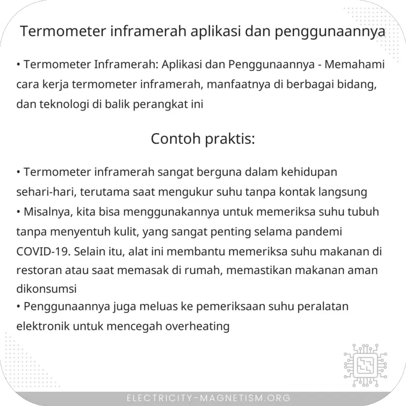 Termometer Inframerah: Aplikasi dan Penggunaannya – Electricity – Magnetism